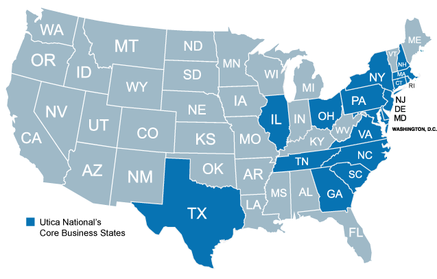 Commercial insurance offered by trusted local agents